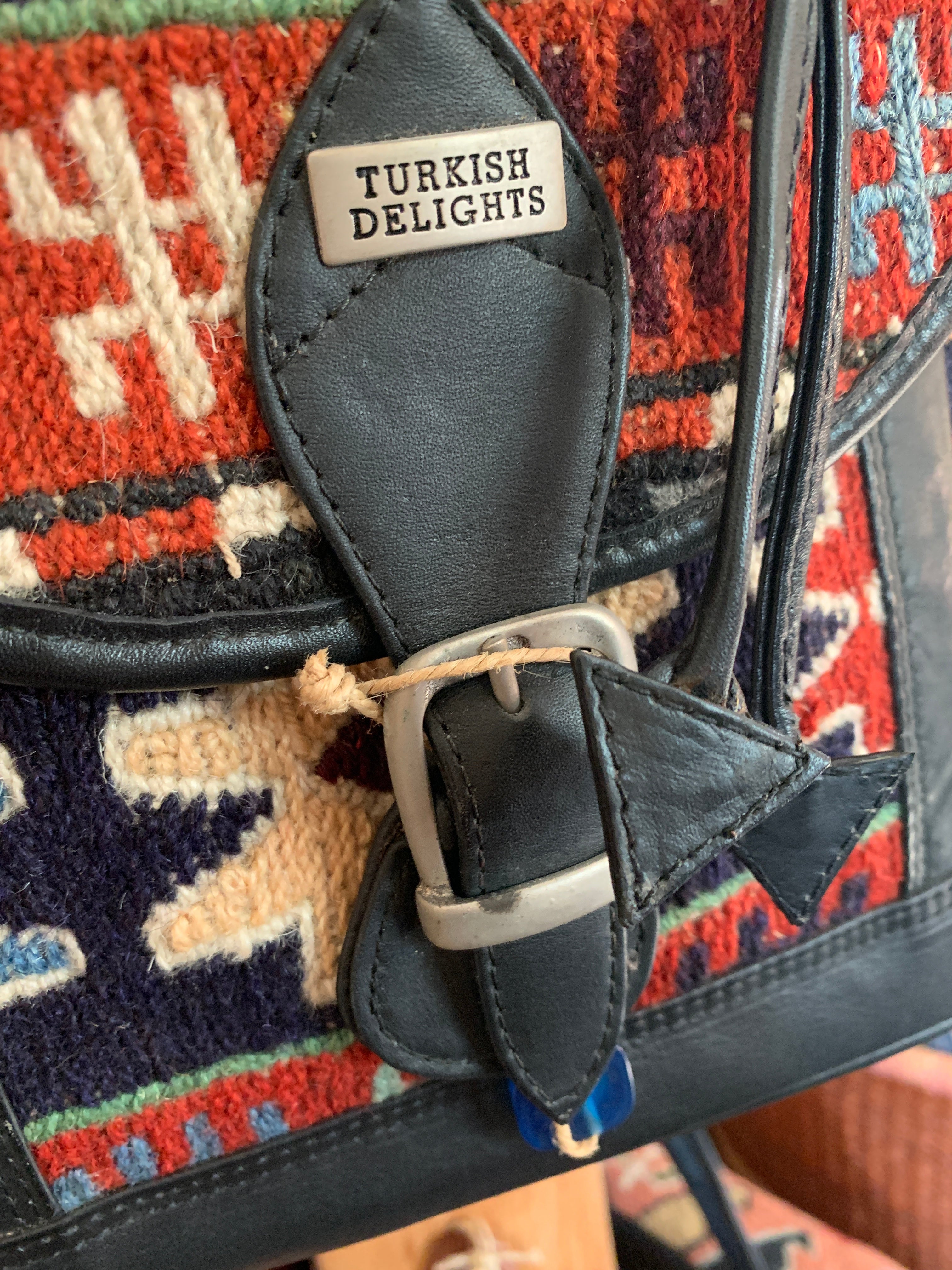 Turkish Leather and Kilim Backpack | Art Factory